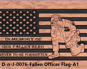 Fallen Officer Flag Svg - Etsy