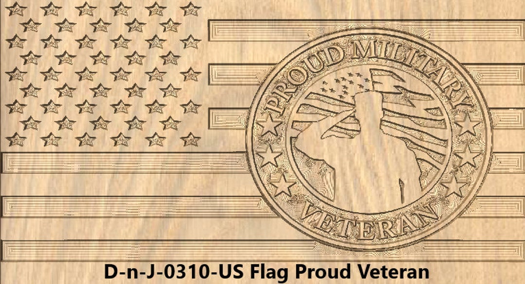 2d/dxf, CNC Model, Veterans, Military, Proud Veteran - Etsy