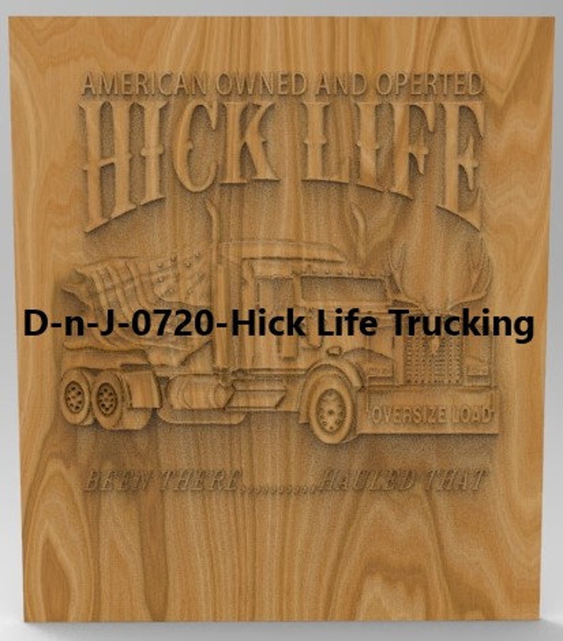3d Stl Models D-n-j-0719-hick Life Trucking - Etsy