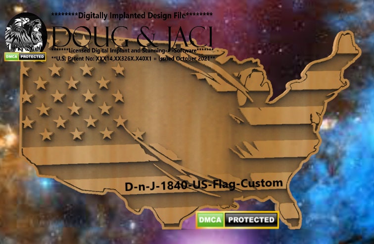 3d, Stl, 2d, Svg-dxf 5 Files-custom Flag With Teard-n-j-1839-thru-1843 ...