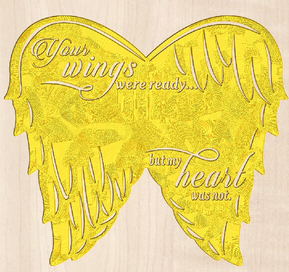 2d, Modelos Dxf, Modelo CNC Alas de Ángel, Muerte, Memorial, D-n-J-0146 ...