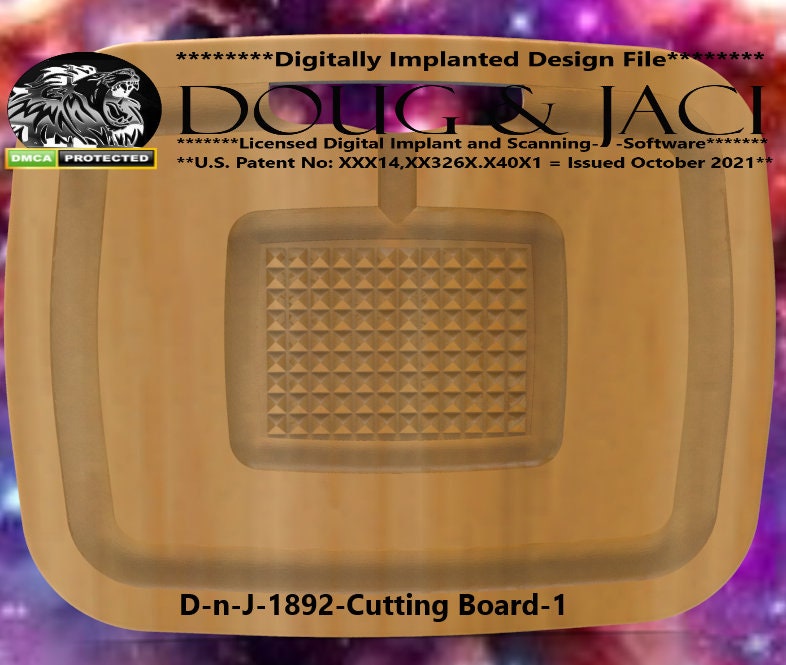 3d, Stl, Cutting Boards, D-n-j-1892-cutting Board-2 Stl Files - Etsy