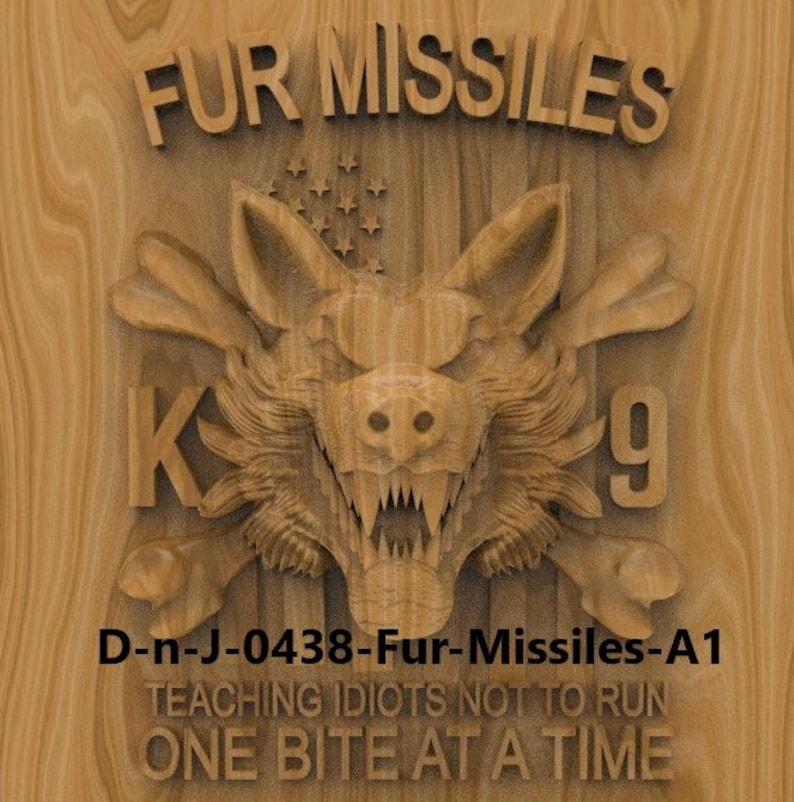 3d Stl Models, CNC Model K9, Law Enforcement, Police, D-n-j-0438-fur ...