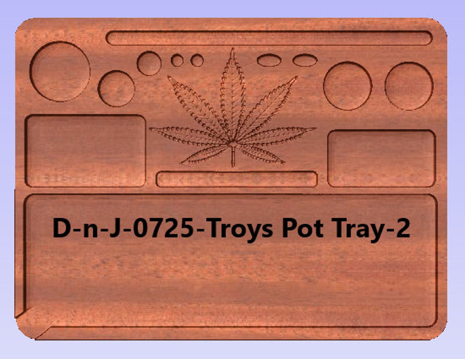 3d Stl Models, CNC Model, CBD, Cannabis, Marijuana, Pot Tray, Marijuana ...
