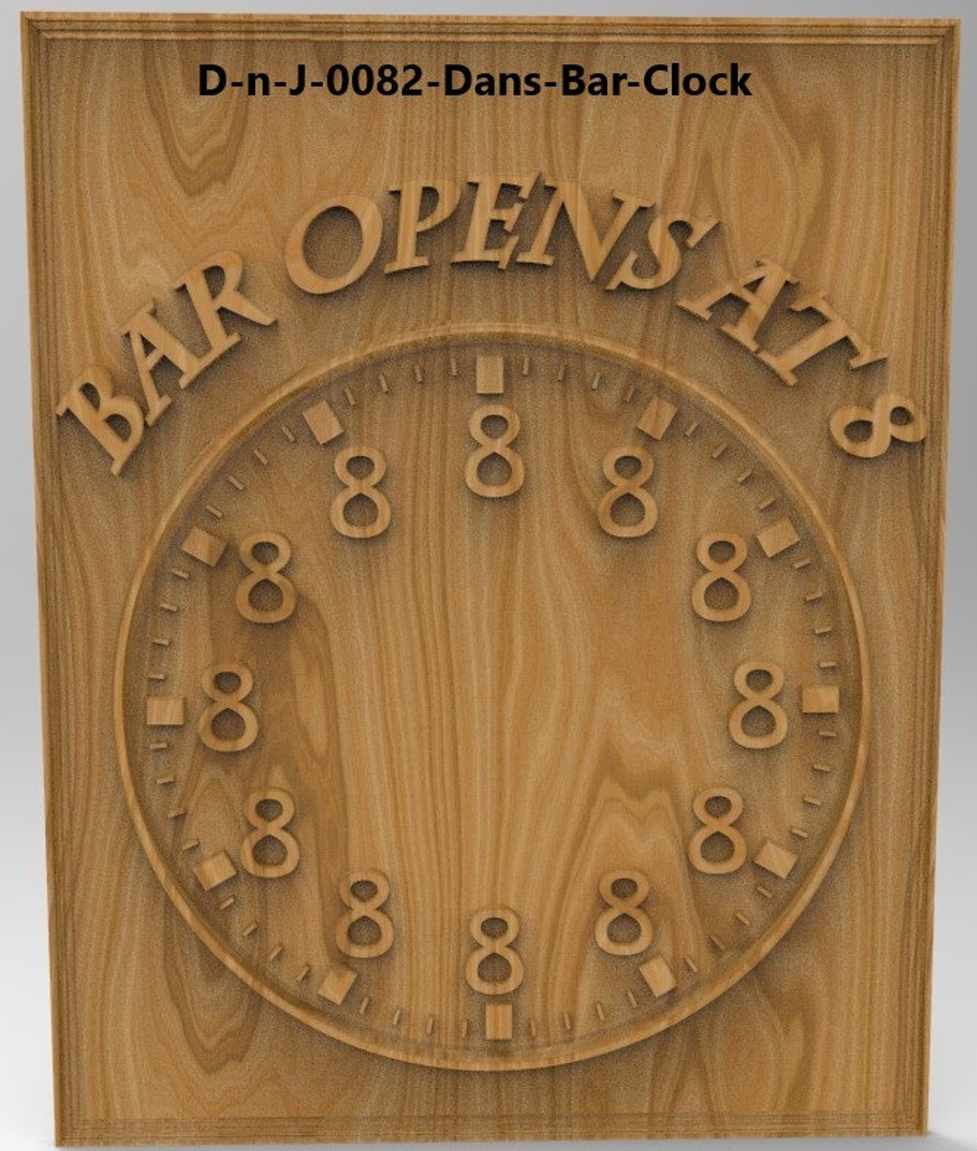 3d Stl Models, CNC Model, Bar Clock, Clock, D-n-j-0082-0083-dans-bar ...