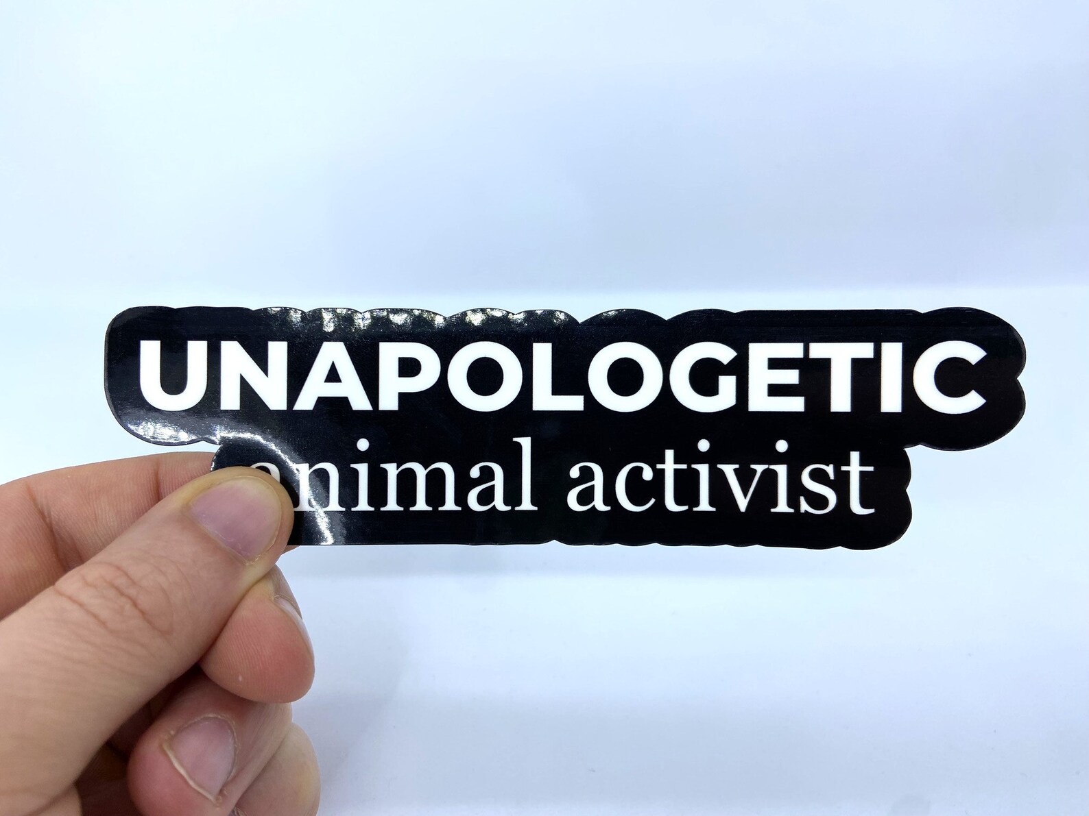 Vegan Sticker Unapologetic Animal Activist Sticker Vegan Activism ...
