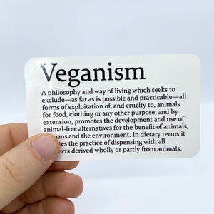 Vegan Sticker Veganism Definition Sticker End Speciesism Definition ...