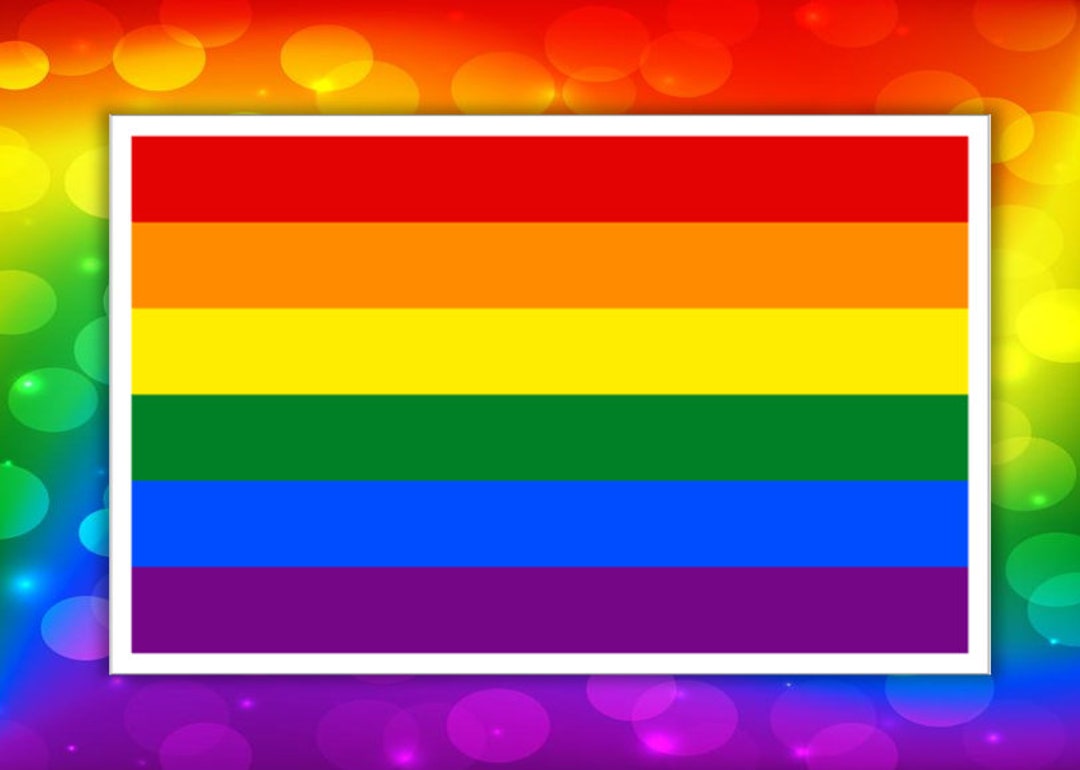 LGBTQ Sticker (gay Flag) - Etsy