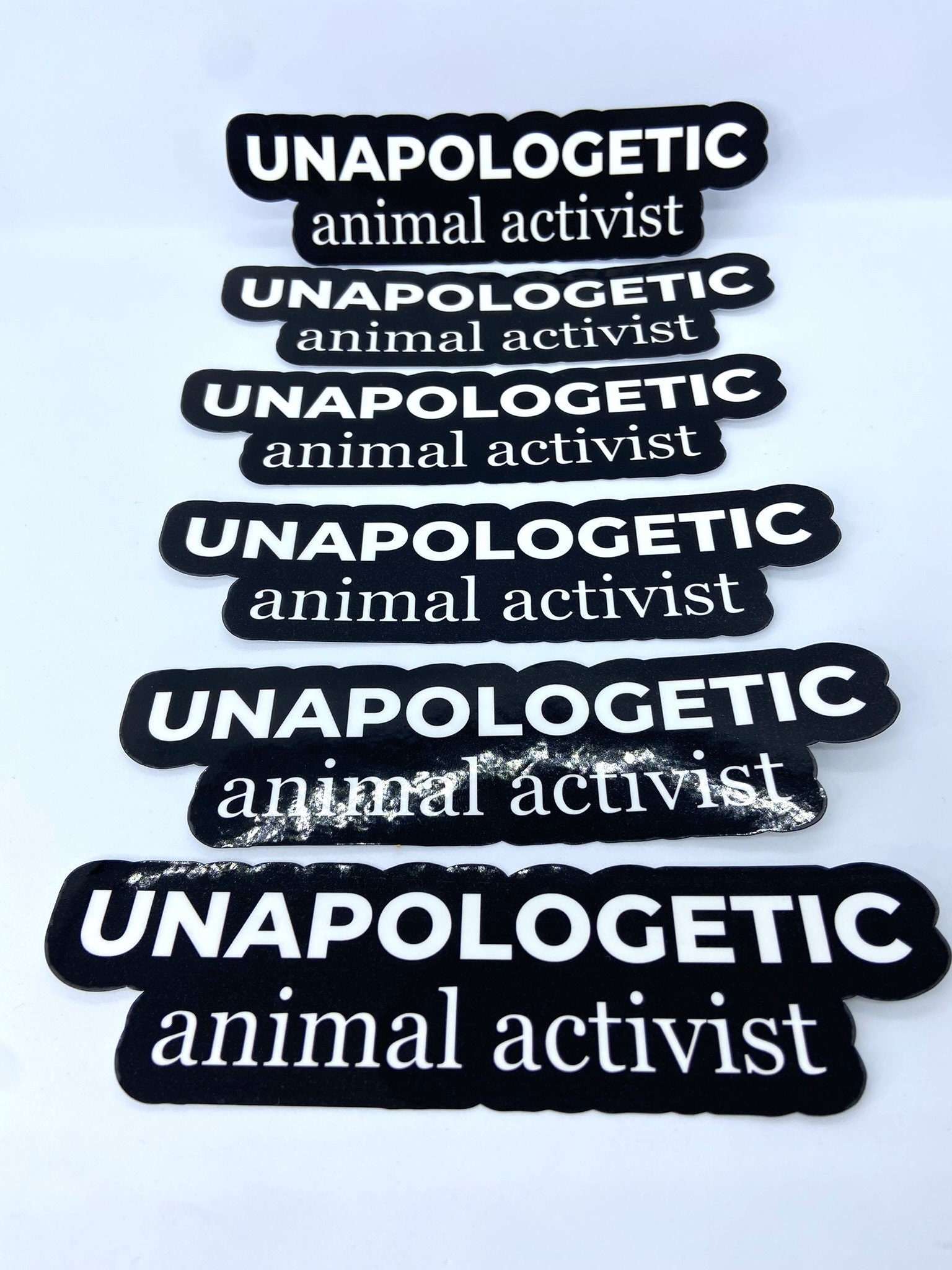 Vegan Sticker Unapologetic Animal Activist Sticker Vegan Activism ...