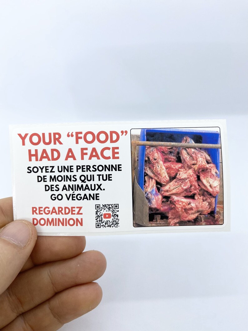 Vegane Activist Sticker Pack Paquet Collant Activiste Regardez Dominion ...