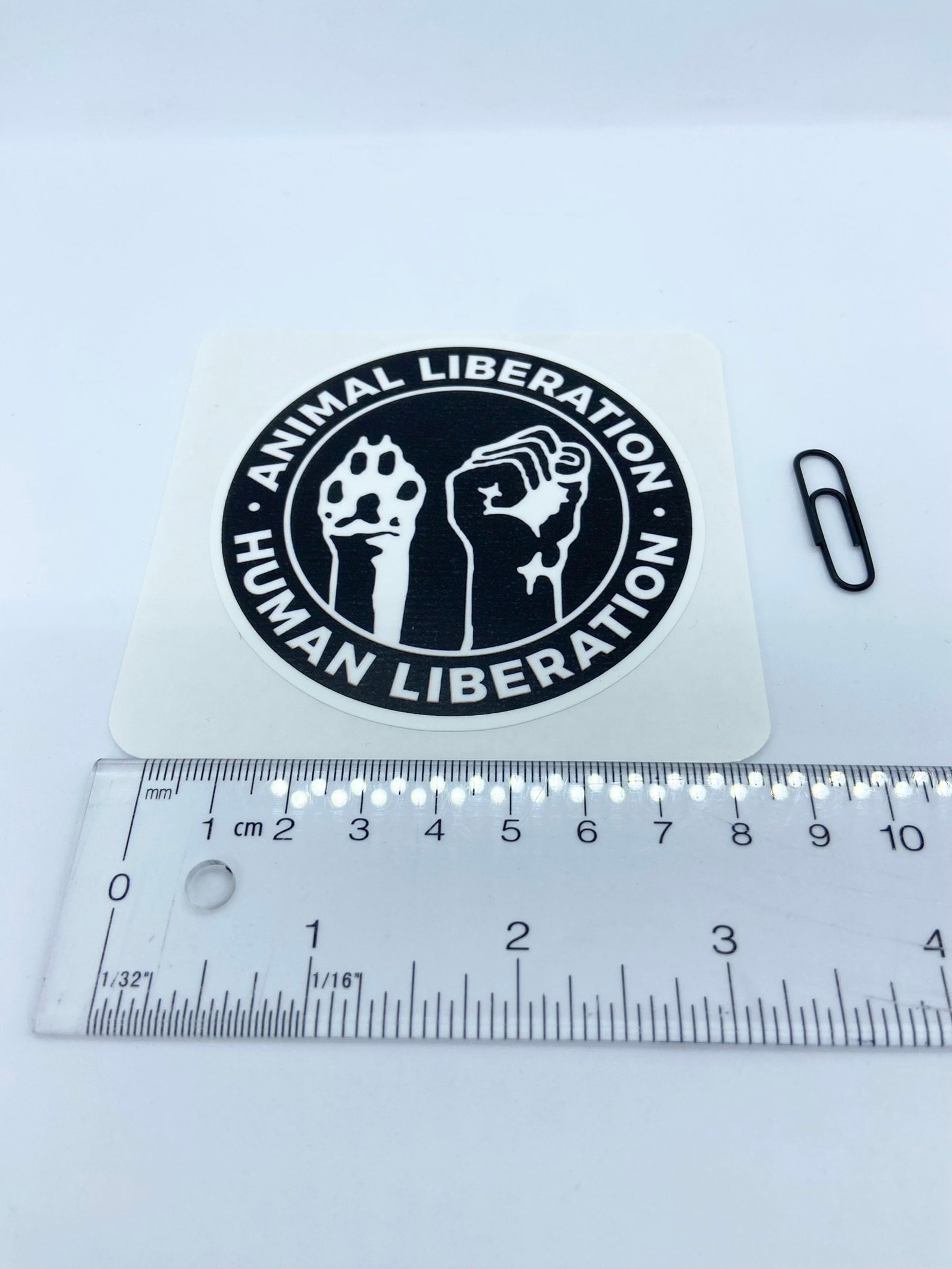 Vegan Sticker Animal Human Liberation Sticker Hand Paw Sticker for ...