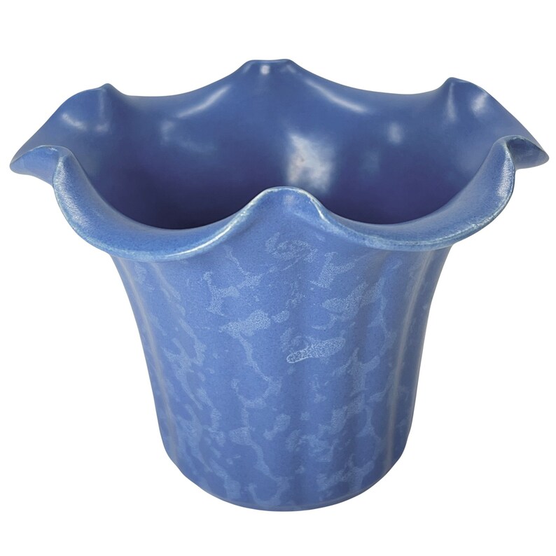 Vintage 1933 Rumrill Red Wing Pottery 242 Dutch Blue Ruffled Vase - Etsy