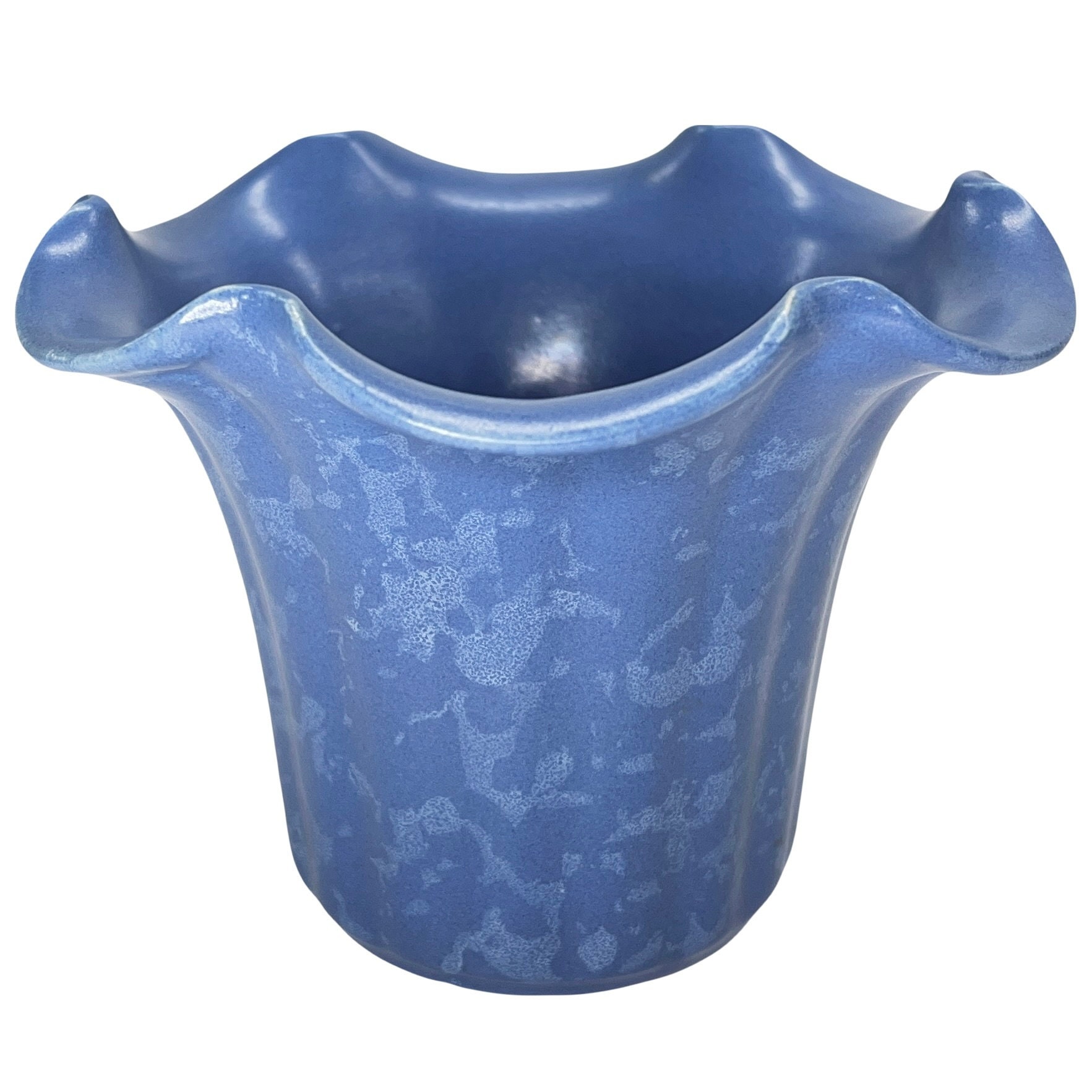 Vintage 1933 Rumrill Red Wing Pottery 242 Dutch Blue Ruffled Vase - Etsy