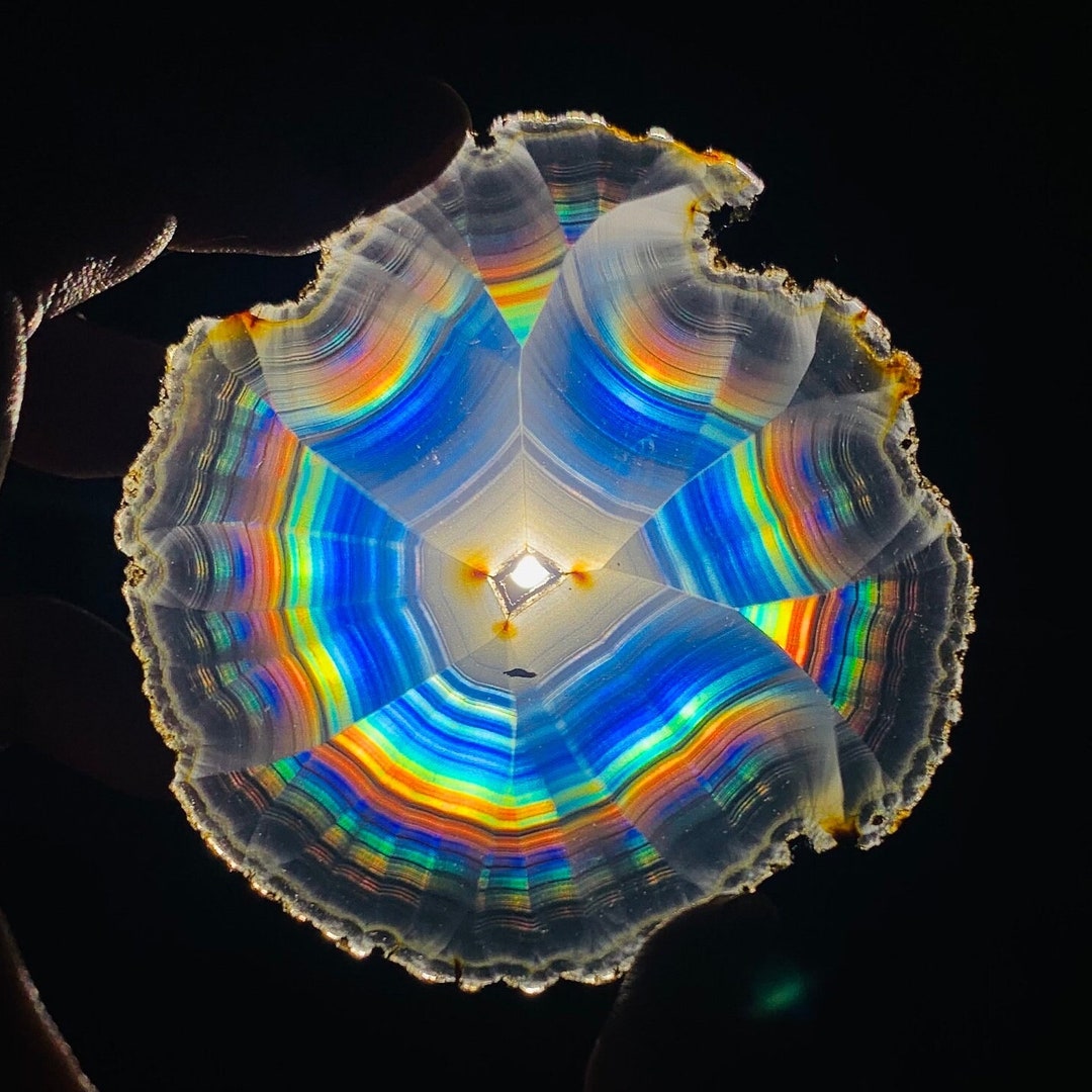 Iris Agate Very Good Quality AAA Incredible Multi Layer Rainbow Iris ...