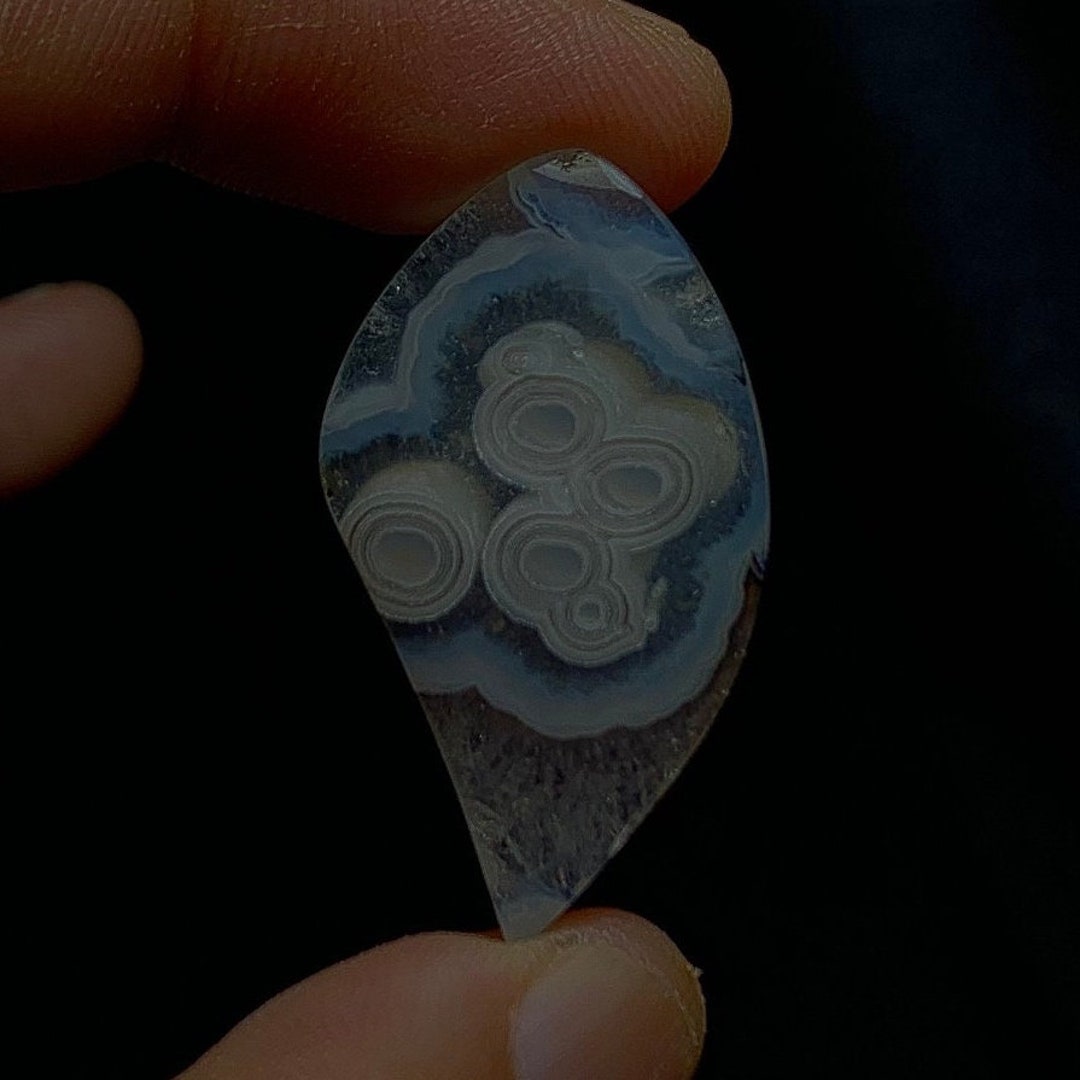 Orbicular Agate Gemstone: Indonesian Aquarium Stone (35x19x5 Mm) - Etsy