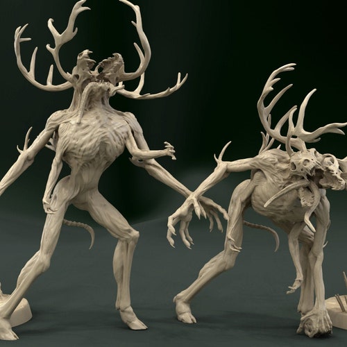 Wendigo 2 Variations 28mm-scale Model on 50mm Base 3D - Etsy