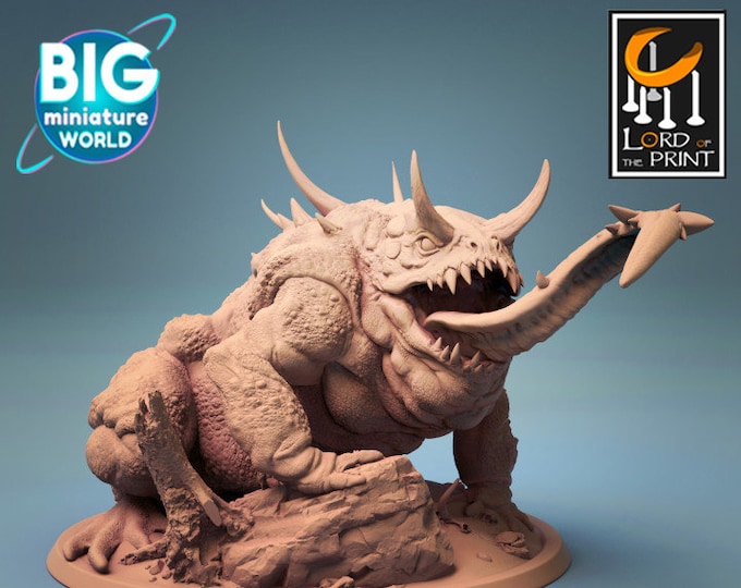 Giant Toad 3D Printed Preprimed Miniature Model by Lord of - Etsy