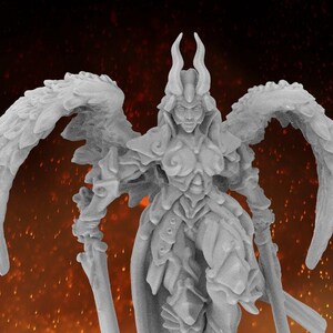 Erinyes Preprimed 3D Printed Miniature Model by Printed Obsession for ...