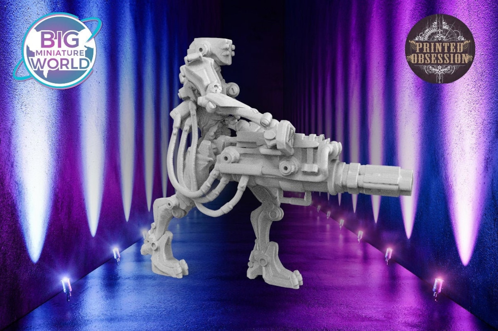 Drone minigun Preprimed Cyberpunk 3D Printed Miniature - Etsy