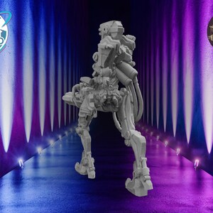 Drone minigun Preprimed Cyberpunk 3D Printed Miniature Model by Printed ...