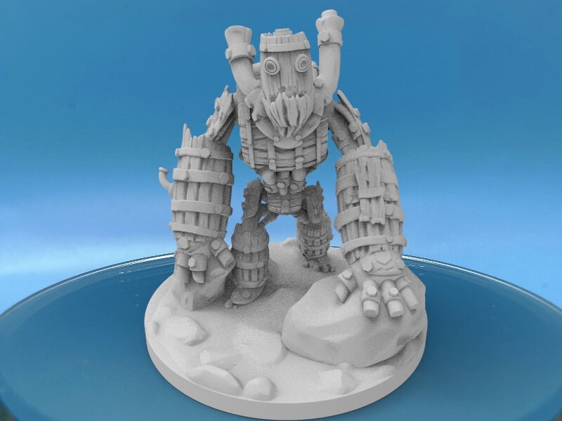 Keg Golem Primed 3D Printed Miniature Model for Roleplaying | Etsy Keg Golem Primed 3D Printed Miniature Model for Roleplaying | Etsy