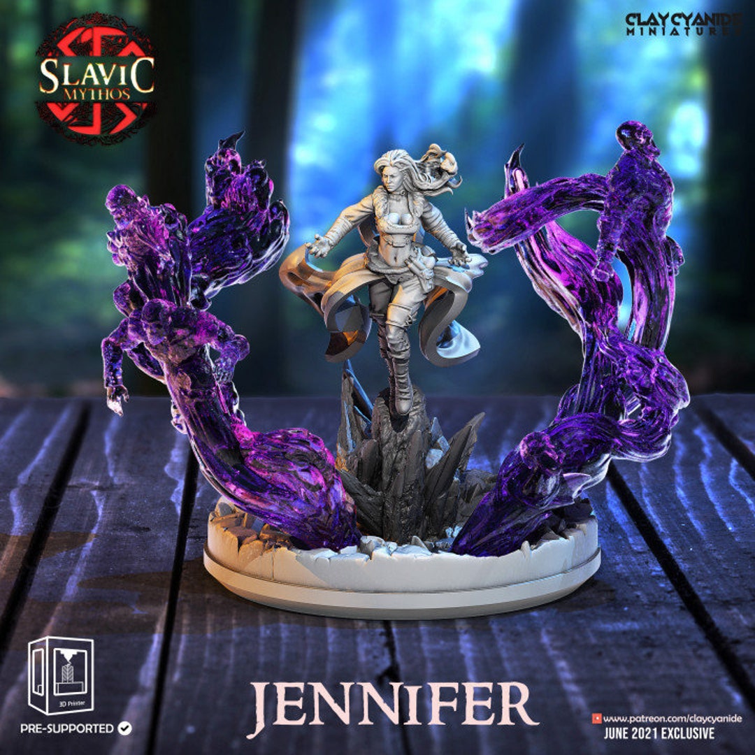 Jennifer Primed 3D Printed Resin Model by Clay Cyanide Slavic Mythos ...