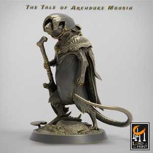 Mouse Stand Soldier 25mm Base 3D Printed Preprimed Miniature Model by ...