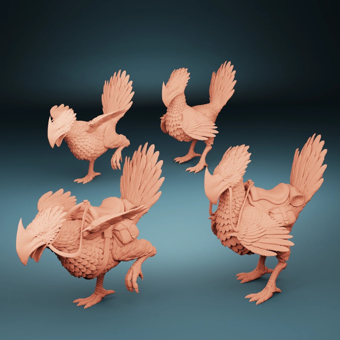 Axebeaks 4 Variations 32mm-scale by Lost Adventures: Uncharted Lands ...