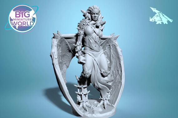 Erinyes primed 3D Printed Miniature Model for Roleplaying Games Toys ...