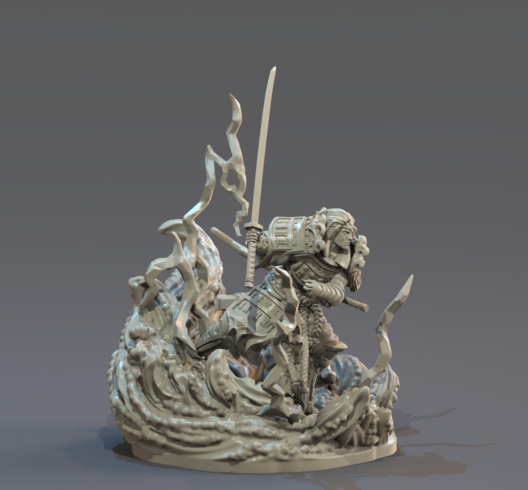 Susanoo Primed 3D Printed Resin Model by Clay Cyanide - Etsy