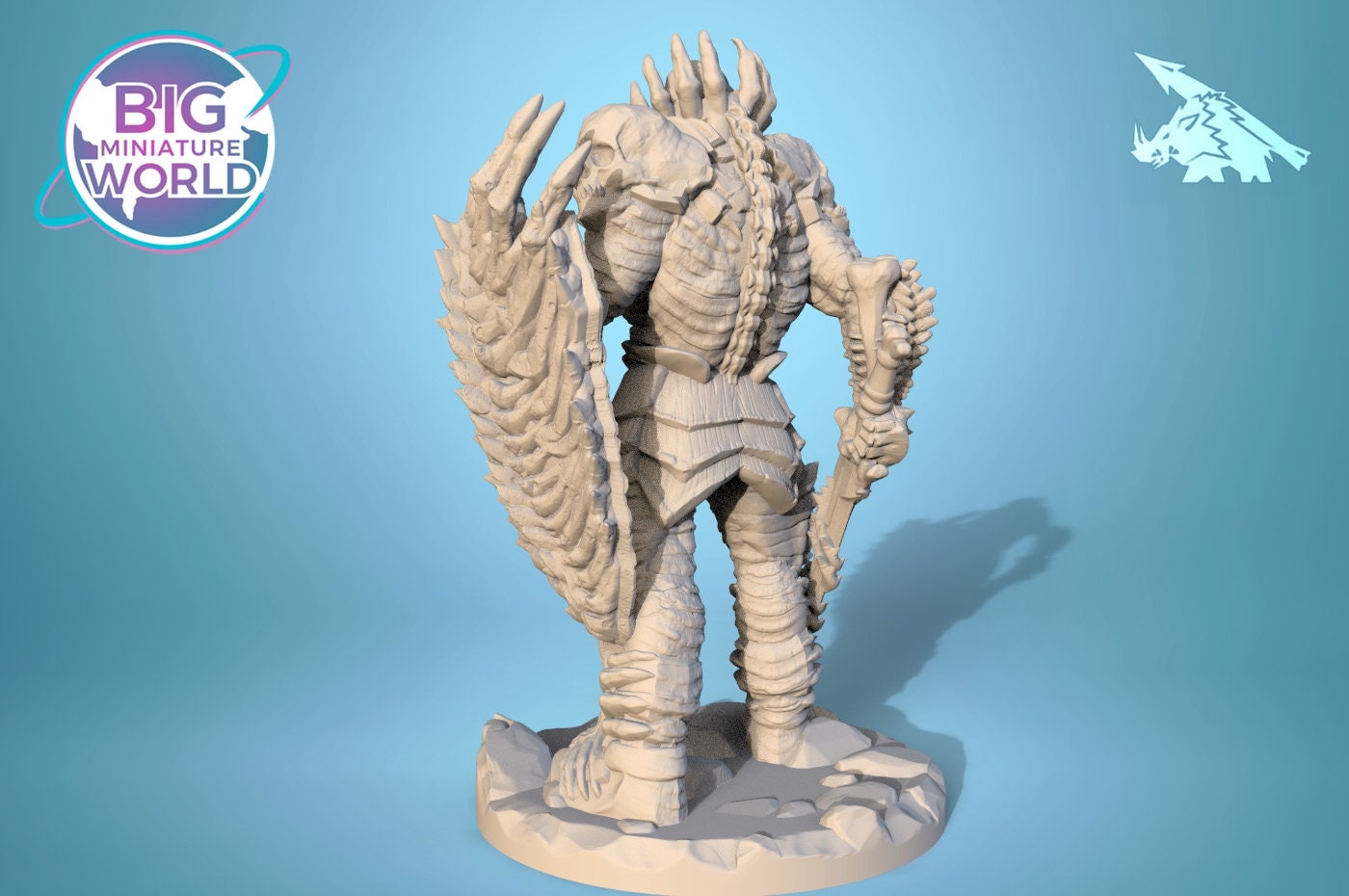 Bone Knight Primed 3D Printed Resin Miniature Model for - Etsy