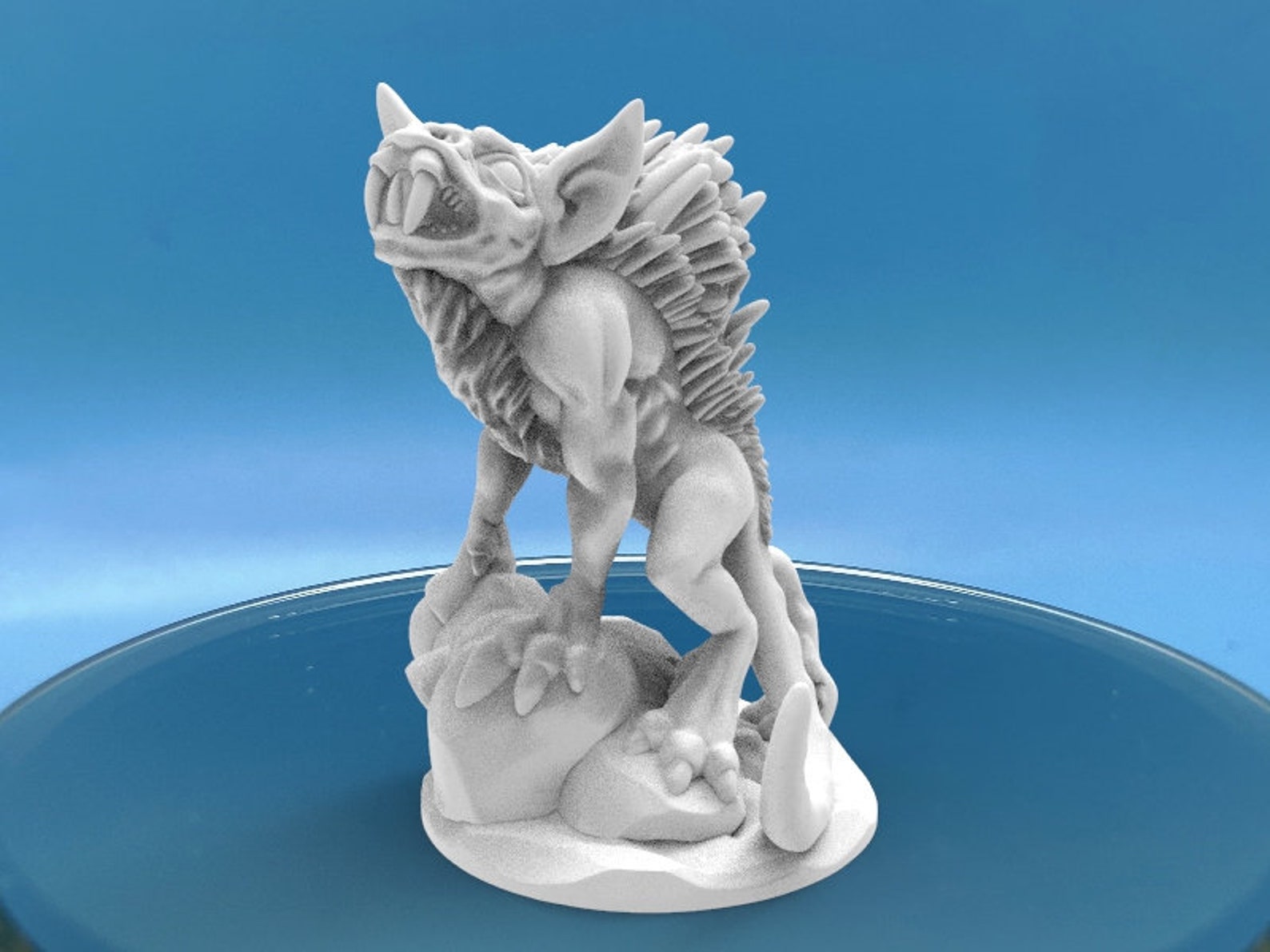 Chupacabra primed 3D Printed Miniature Model for Roleplaying | Etsy Chupacabra primed 3D Printed Miniature Model for Roleplaying | Etsy