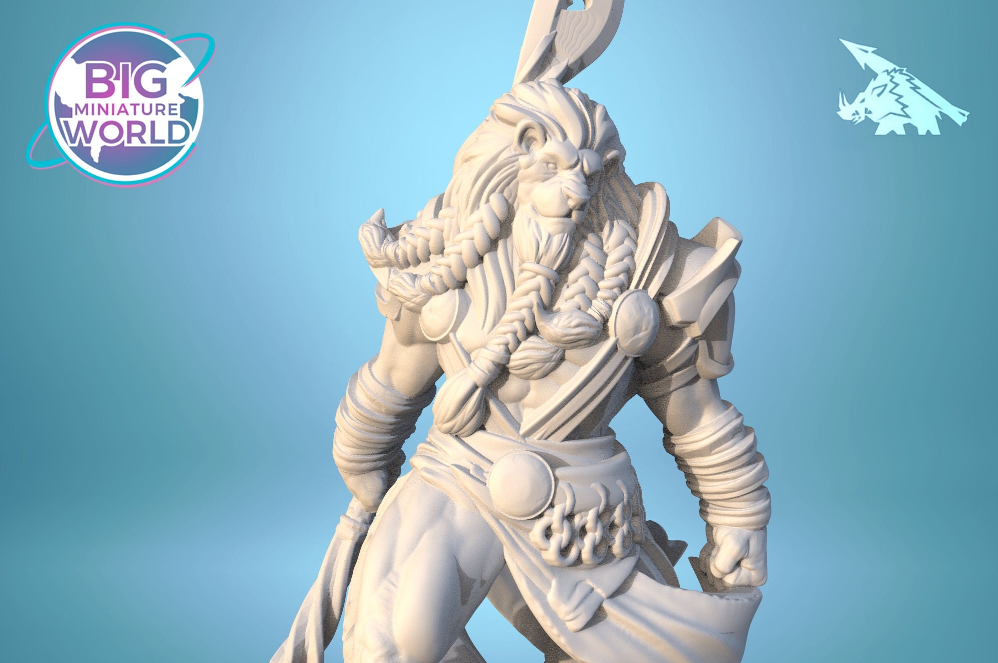 Lionfolk Primed 3D Printed Miniature Model for Roleplaying - Etsy Canada Lionfolk Primed 3D Printed Miniature Model for Roleplaying - Etsy Canada