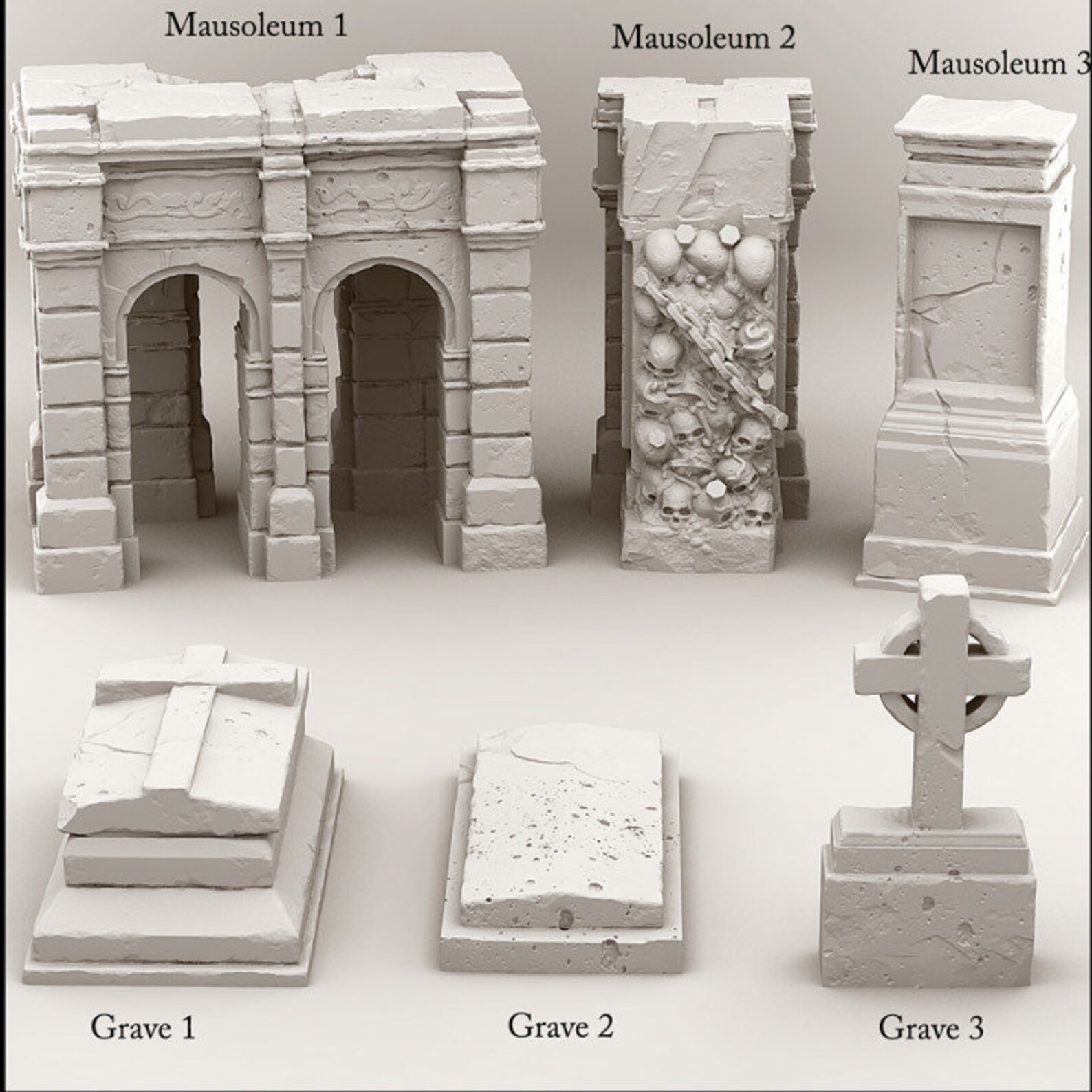 Bones Abomination Model Pack 1 Monster 6 Terrain By Print | Etsy