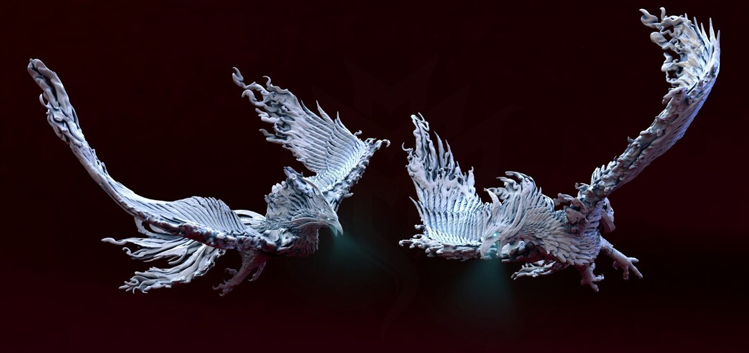 Jiu Feng der Phönix 2 Variationen 3D gedrucktes vorgeprimtes ...