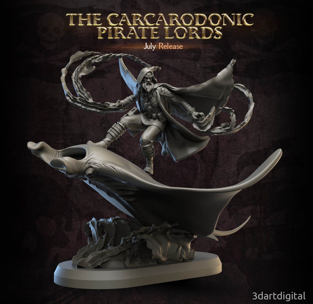 Manta Rider Preprimed 3D Printed Miniature Model for Tabletop Rpgs by ...