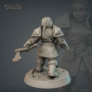 Female Dwarf With Axe Dwarven Caravan Collection Preprimed - Etsy Australia