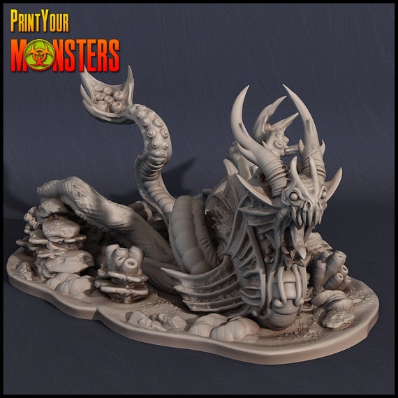 Leviathan 28mm Scale Model on 4 Base Preprimed Resin - Etsy