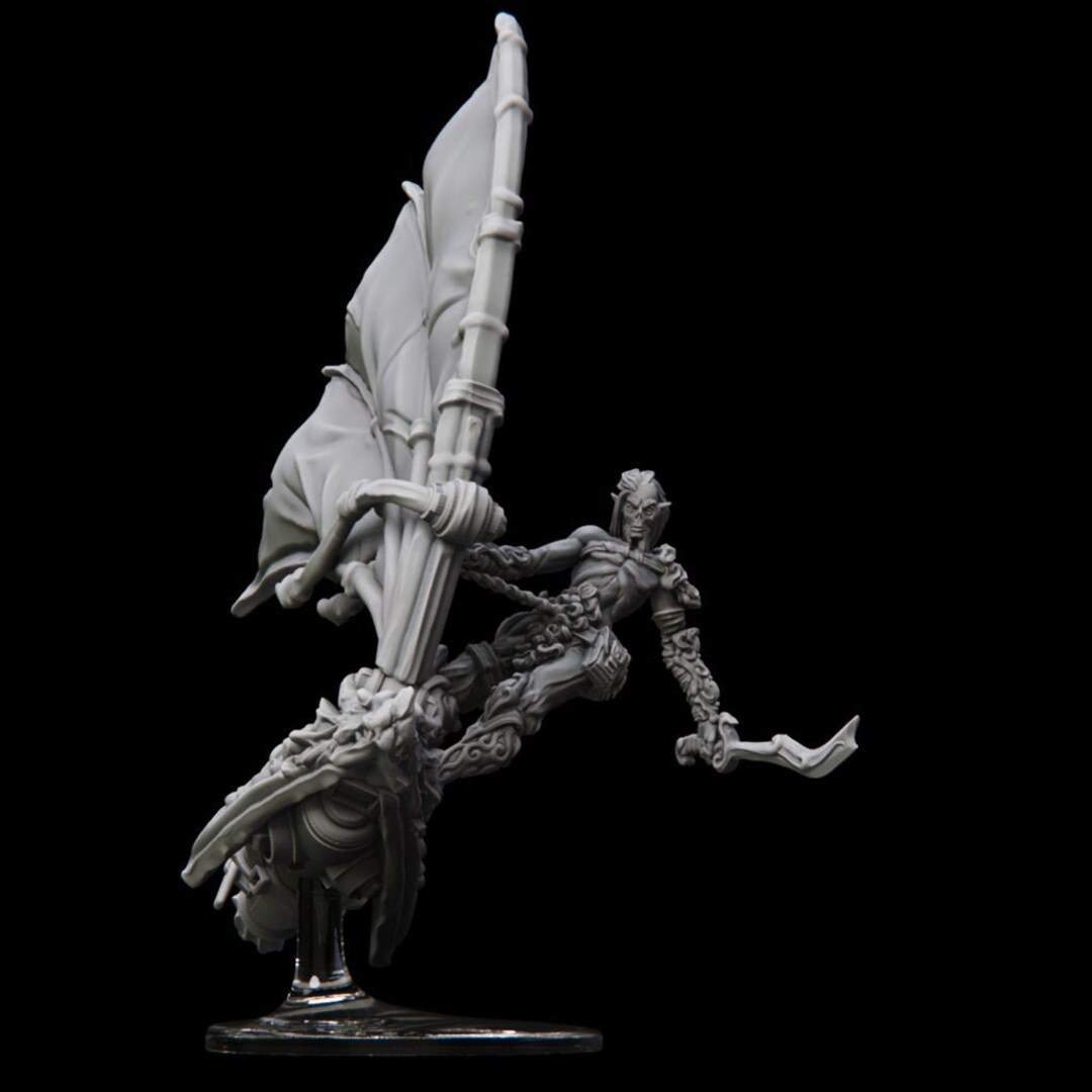 Gith Wind Rider pose 1 Preprimed 3D Printed Miniature Model by Printed ...