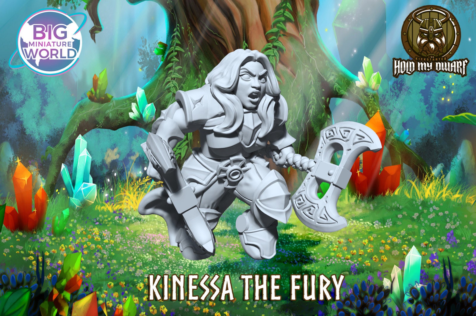 Kinessa The Fury Hold My Dwarf Primed 3D Printed Miniature | Etsy