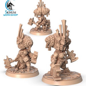 Lady Spark, the Fearless Female Gnome 28mm-32mm Scale Preprimed 3D ...