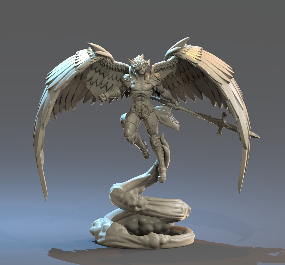 Samyaza Primed 3D Printed Resin Model by Clay Cyanide Angels and Demons ...