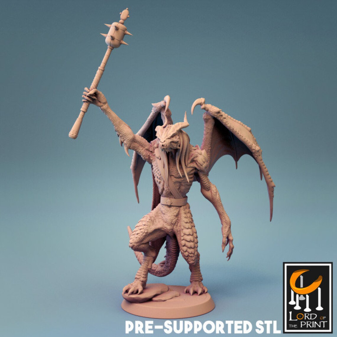 Red Abishai 3D Printed Preprimed Miniature Model by Lord of - Etsy