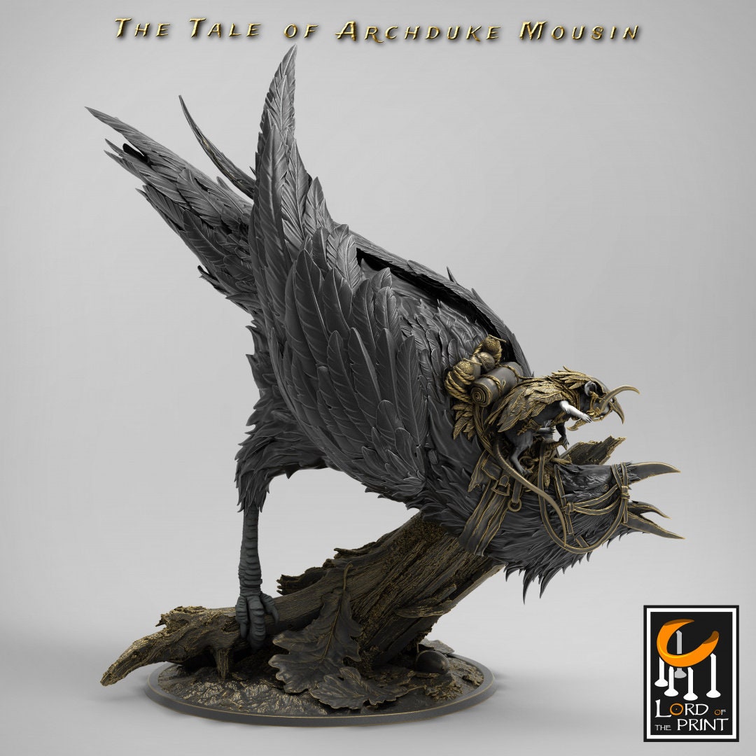 Raven 3 Model Options on a 100mm Base 3D Printed Preprimed - Etsy