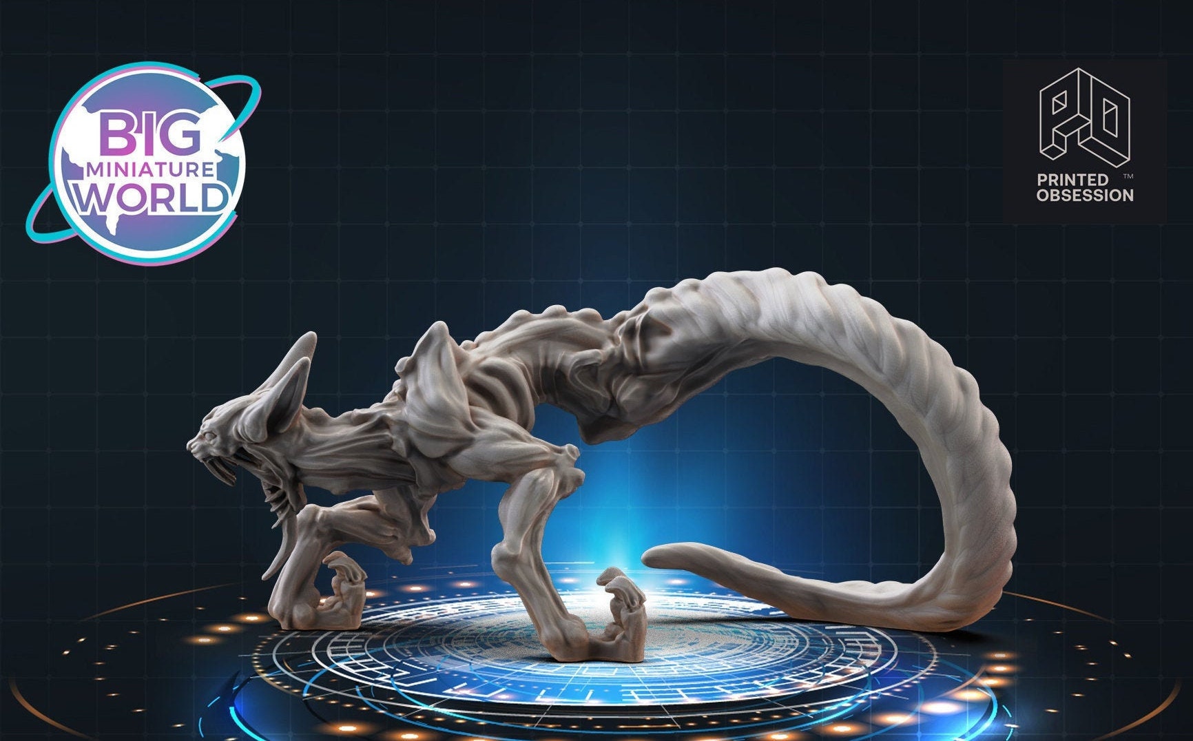 Tatzelwurm Cryptid Preprimed 3D Printed Miniature Resin - Etsy