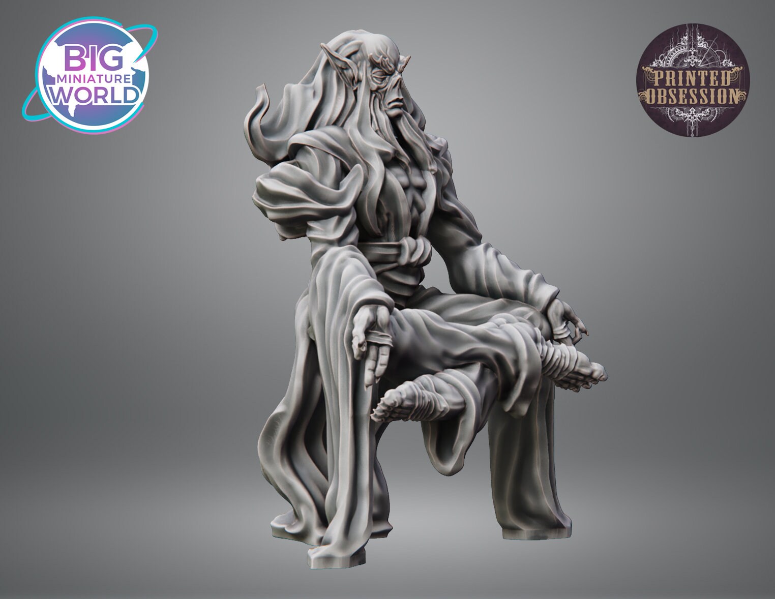 Gith Grandmaster Preprimed 3D Printed Miniature Model by | Etsy