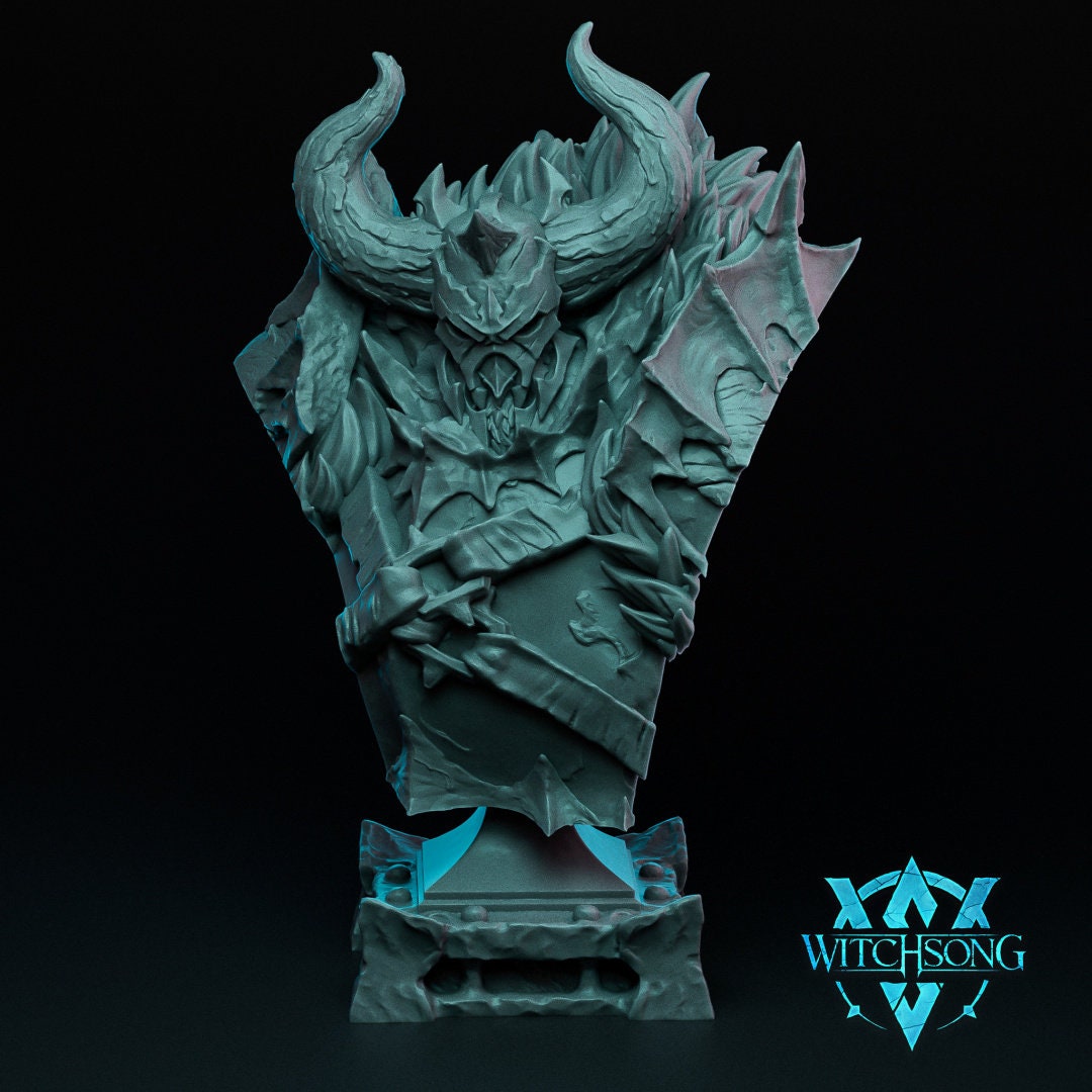 Lukus 110mm Bust 3D Printed Model by Witchsong Miniatures 8K Resolution ...