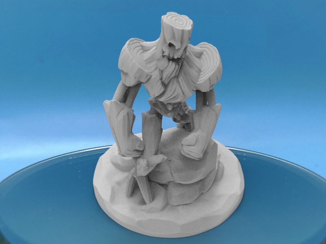 Wood Golem Primed 3D Printed Miniature Model for Roleplaying - Etsy Wood Golem Primed 3D Printed Miniature Model for Roleplaying - Etsy