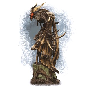 Mothman Preprimed 3D Printed Miniature Resin Model by Printed Obsession ...