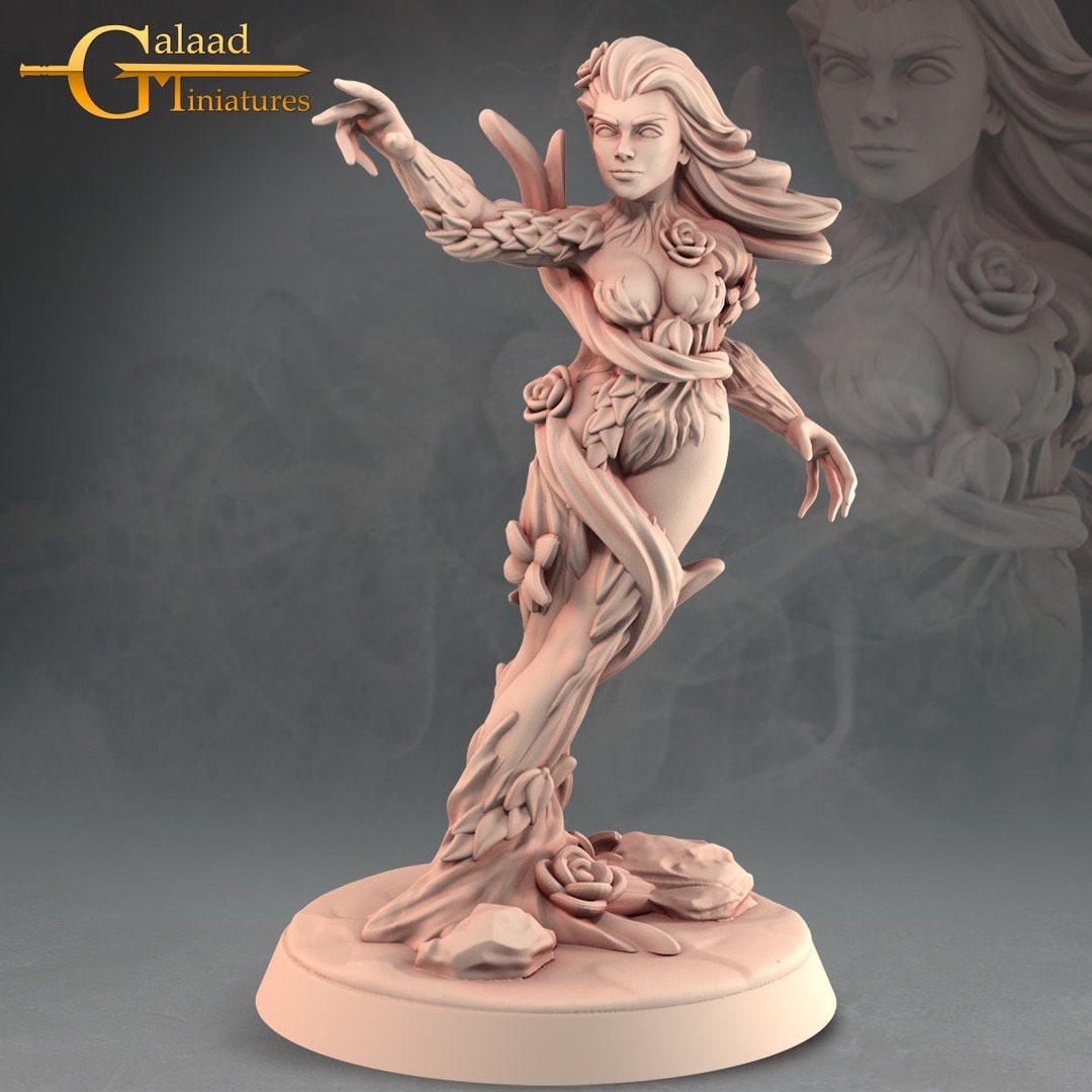 Vine Dryad pose 2 Preprimed 3D Printed 32mm Scale - Etsy